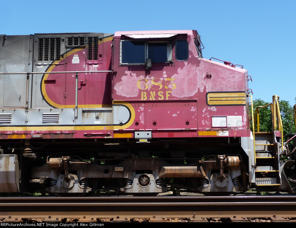BNSF 685 Eastbound, Cab-Shot
